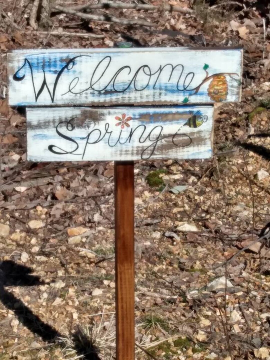 Welcome Spring Yard Sign - Etsy
