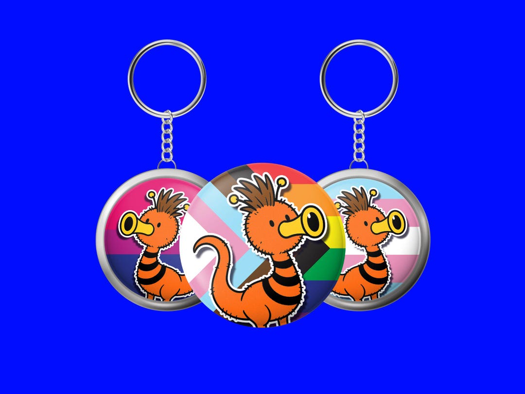 Doctor Who Pin Badge & Keyring – Dugga Doo Pride | LGBTQ+ Dr Who Fan ...