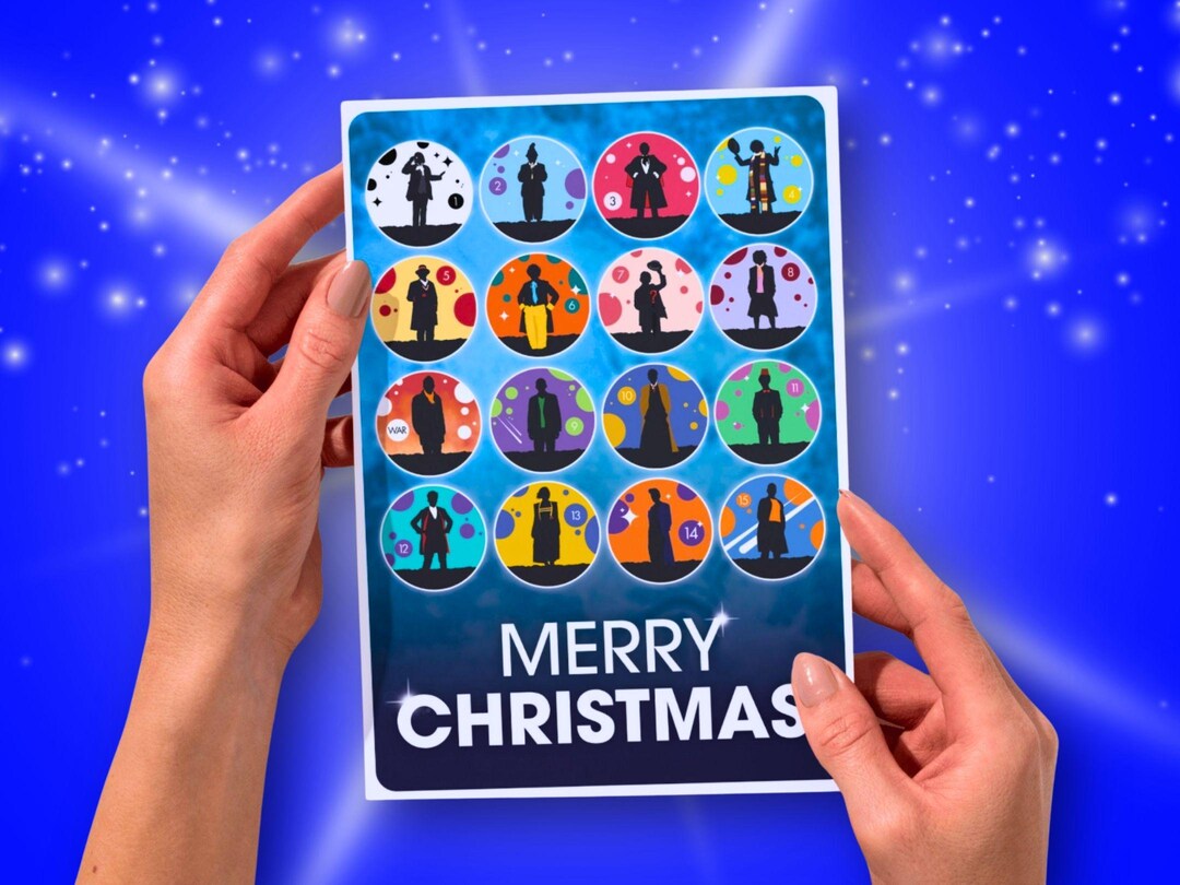 Doctor Who Christmas Card – Every Doctor Design, A5 Greeting for Fans ...