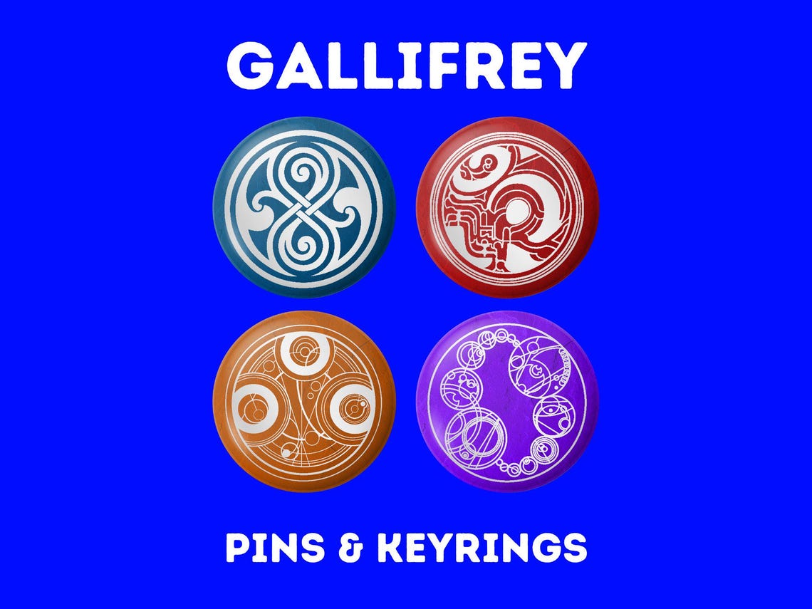Doctor Who Pin Badge – Gallifrey | Omega, Rassilon, Time Lord, Master ...
