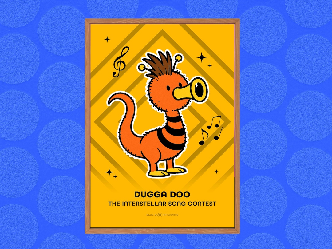 Doctor Who Art Print – Dugga Doo, A5 A4 A3 A2, Funny Wall Art, Whovian ...