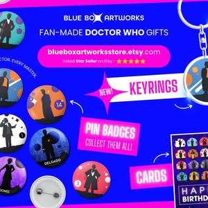 Doctor Who Birthday Card – Every Doctor Design, A5 Sci-fi Greeting for ...