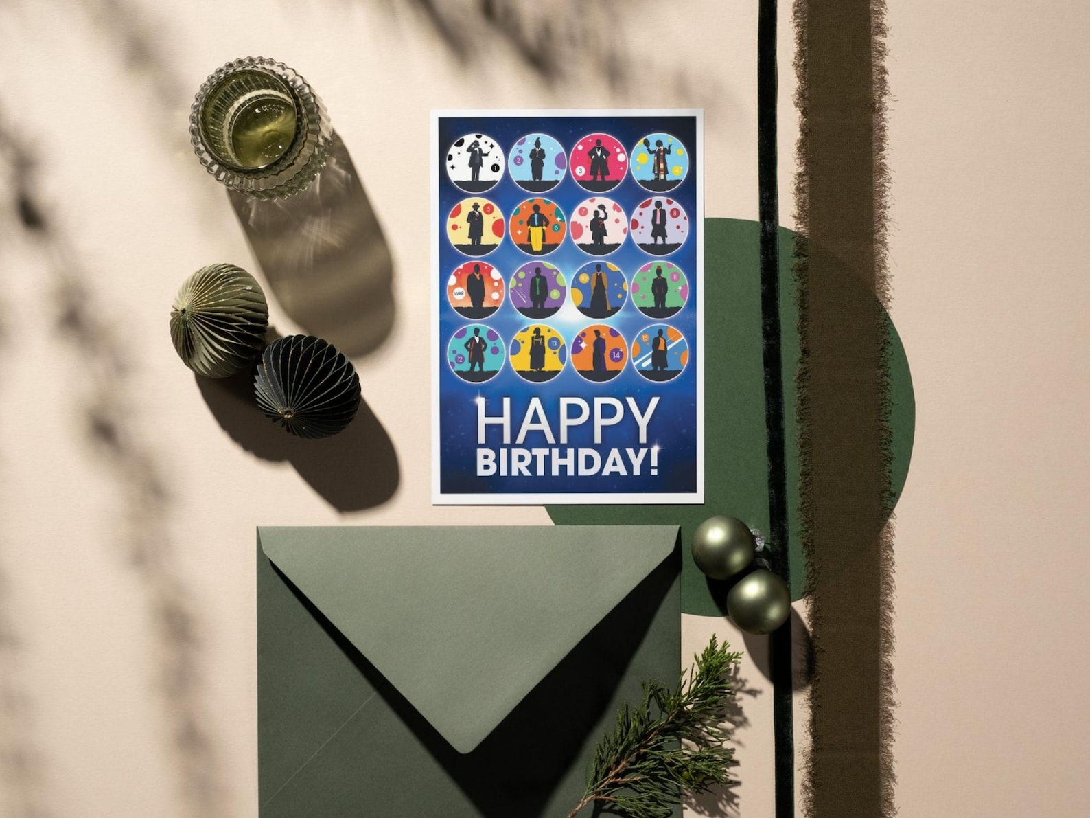 Doctor Who Birthday Card – Every Doctor Design, A5 Sci-fi Greeting for ...
