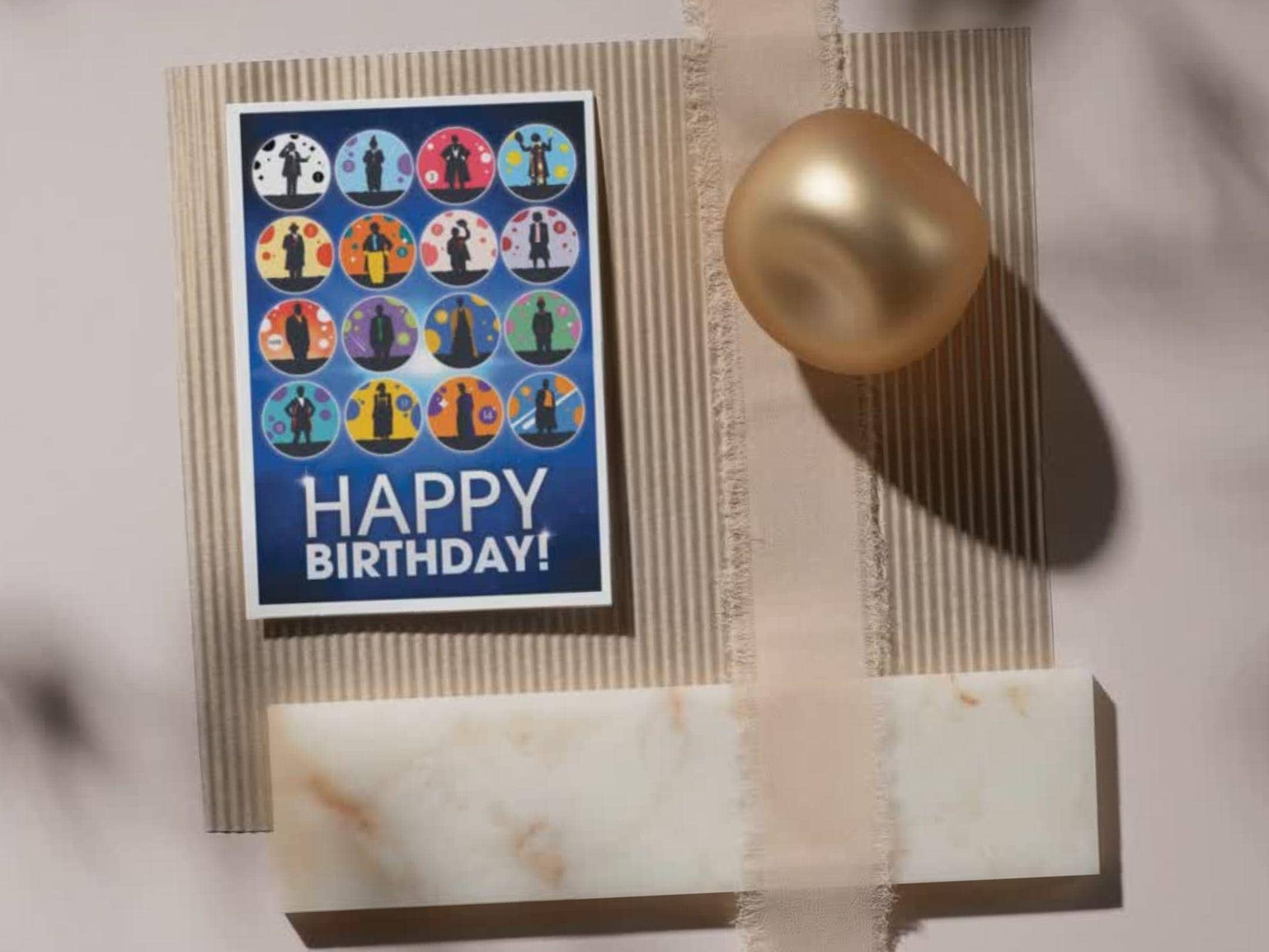 Doctor Who Birthday Card – Every Doctor Design, A5 Sci-fi Greeting for ...