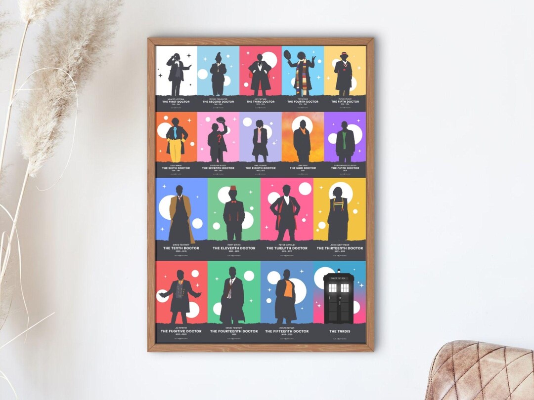 Doctor Who Poster | Dr Who Fan Art Print | Classic & Modern Doctors ...