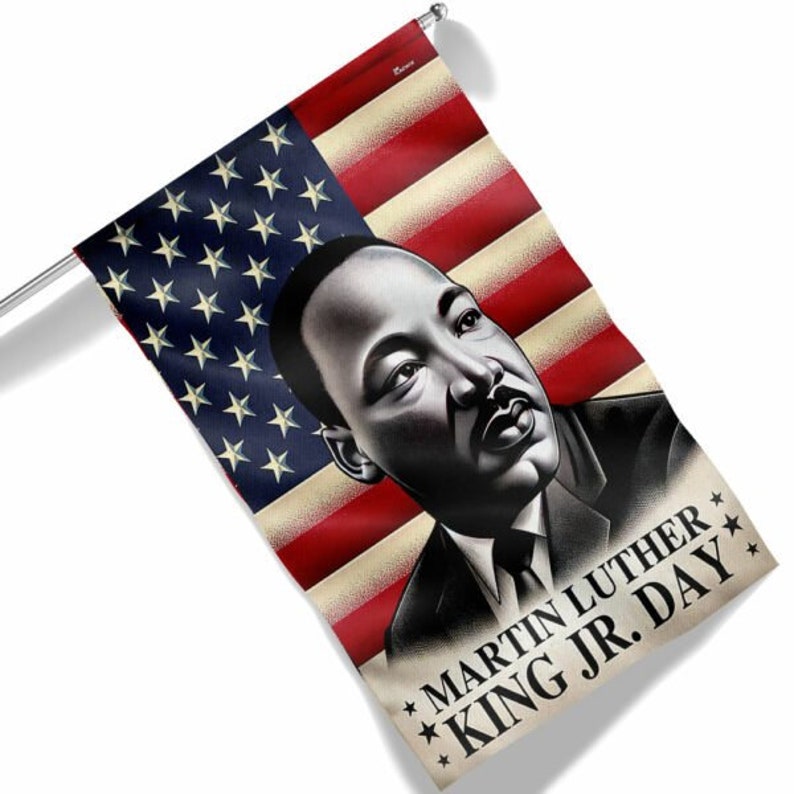 Martin Luther King Jr. Day Garden Flag, Martin Luther American Double ...