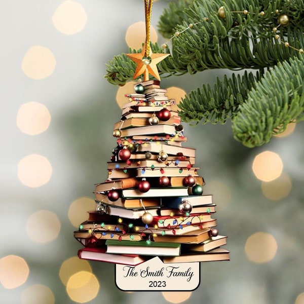 Book Ornament - Etsy