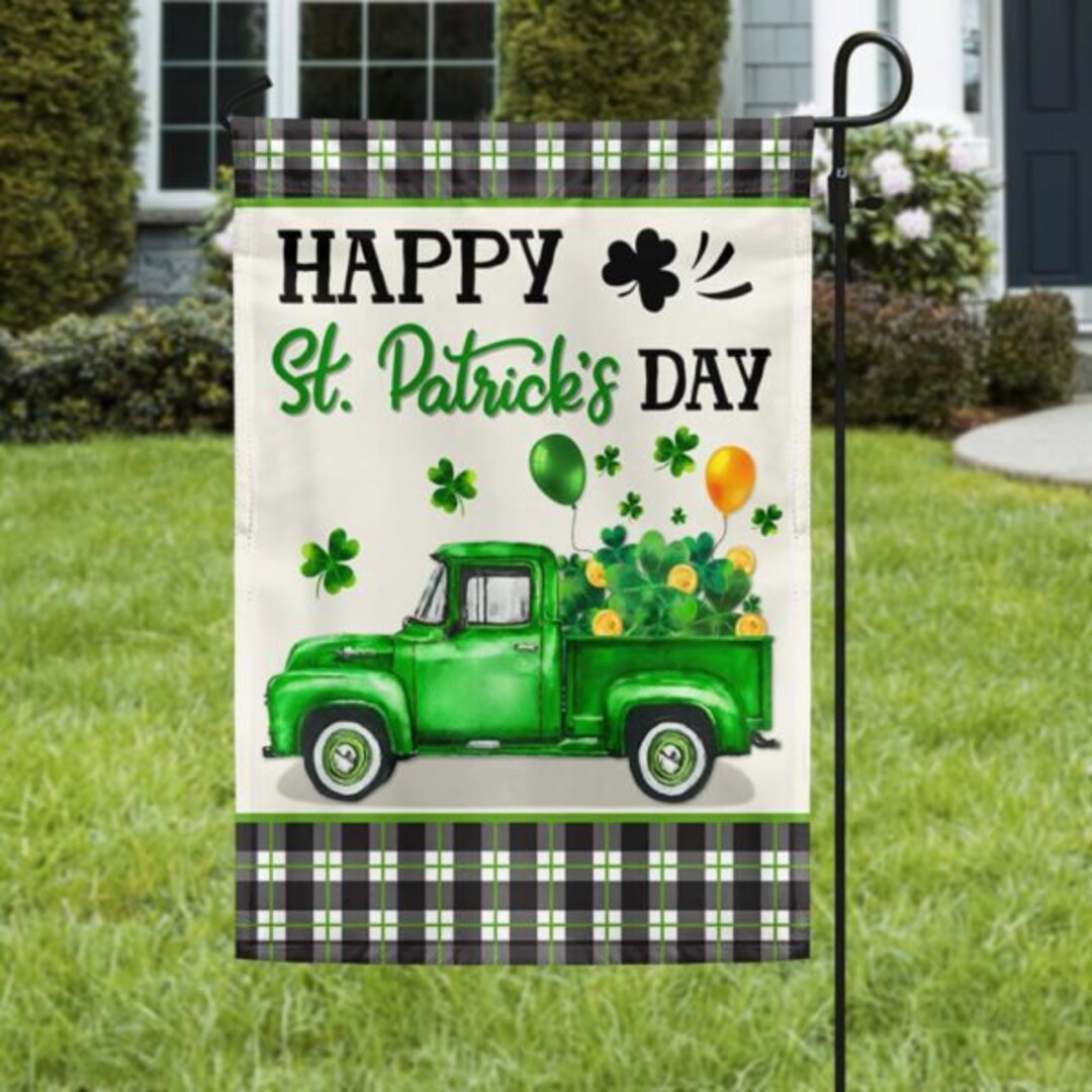 St Patricks Day Garden Flag