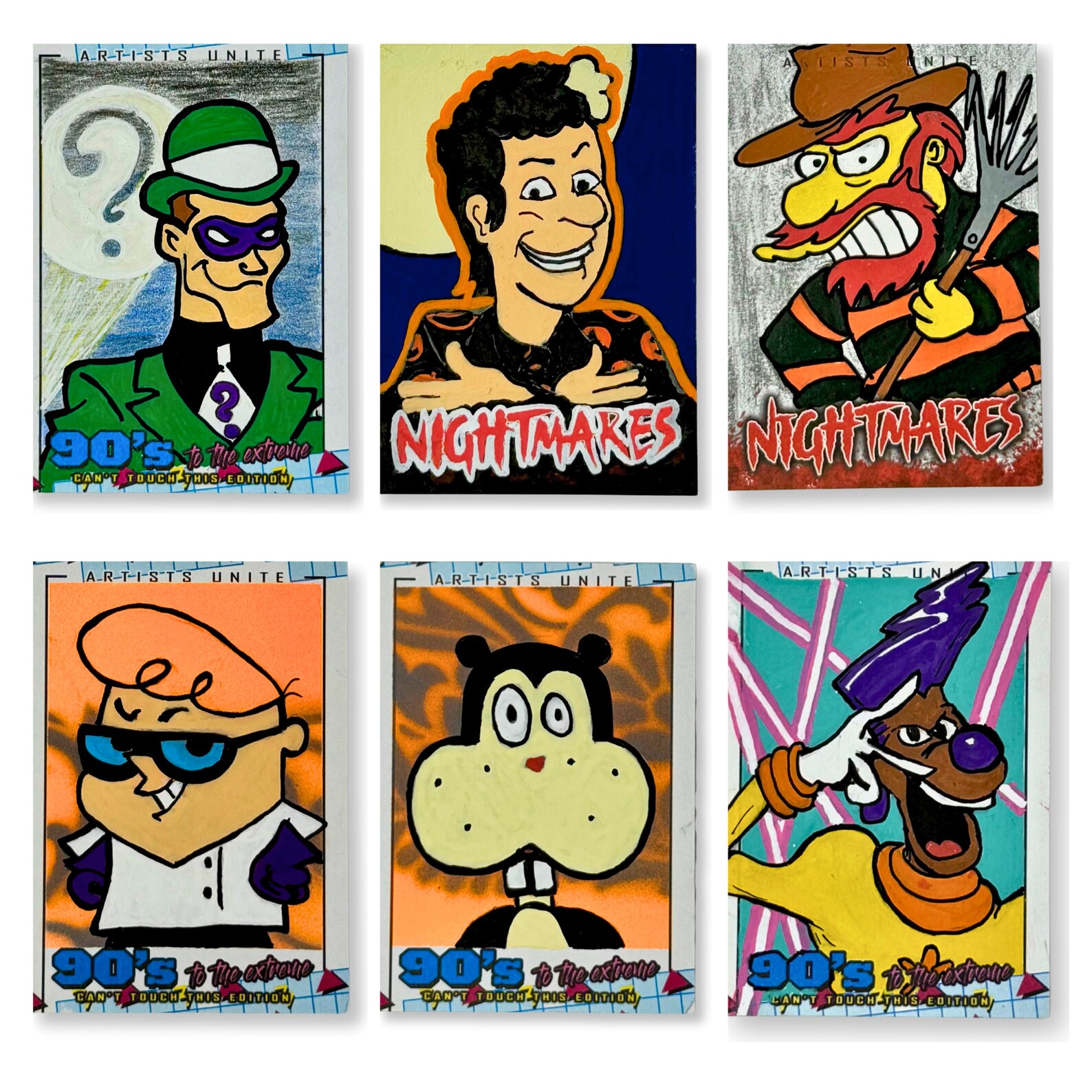 Custom Cartoon Art Sketch Cards by Cowabunga Johnny Commission - Etsy
