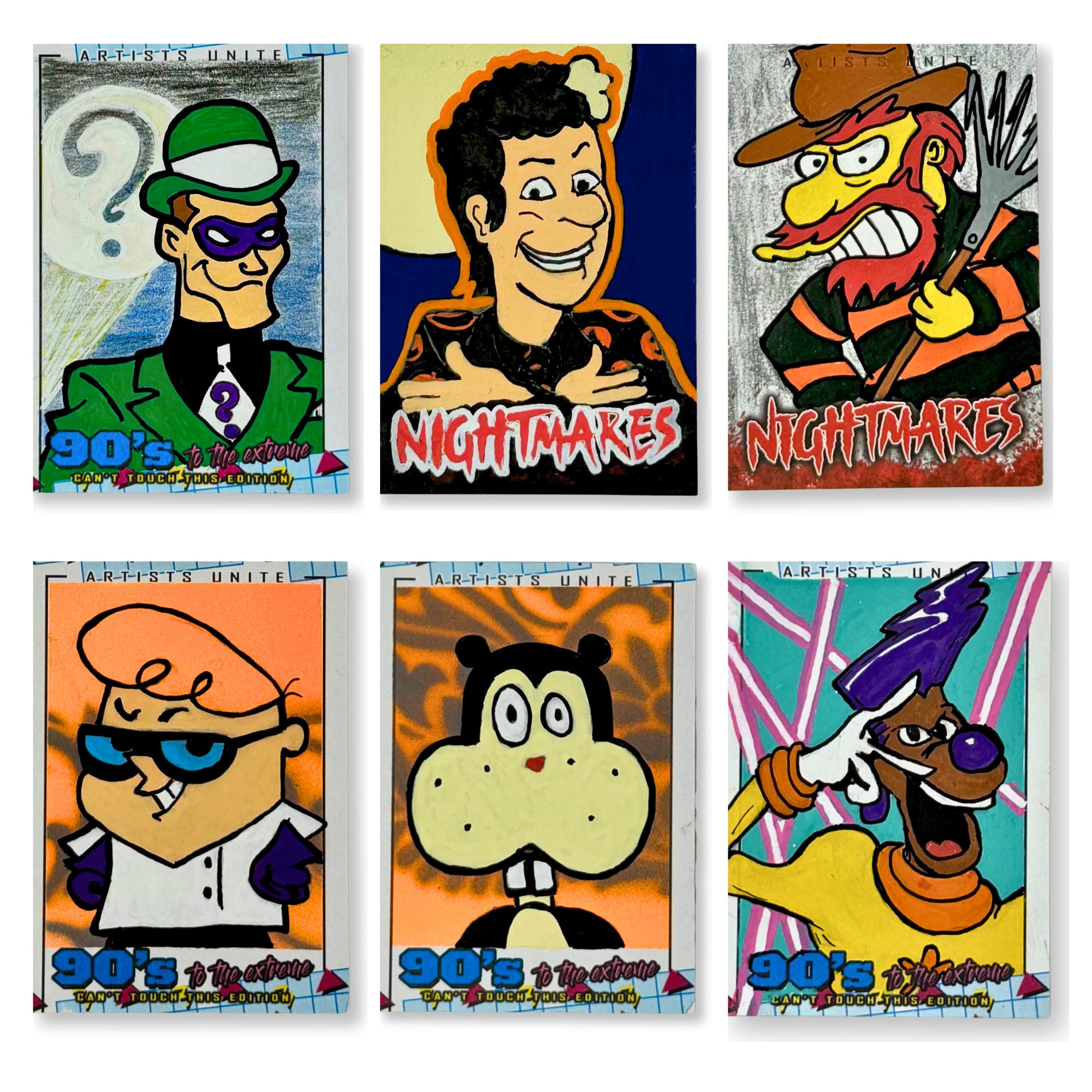Custom Cartoon Art Sketch Cards by Cowabunga Johnny Commission - Etsy