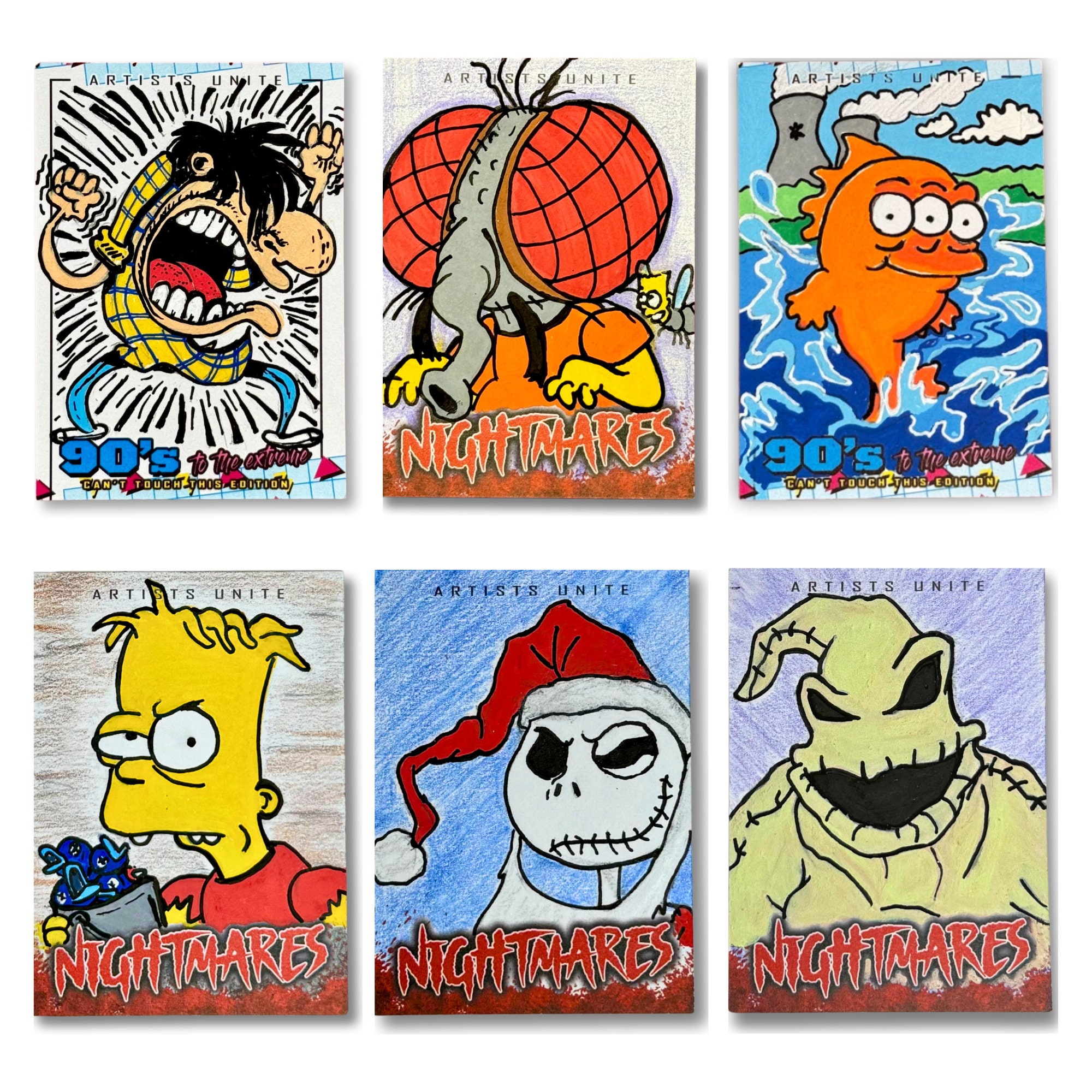 Custom Cartoon Art Sketch Cards by Cowabunga Johnny Commission - Etsy