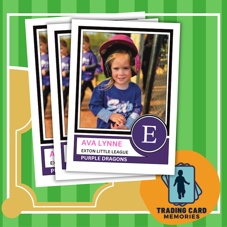 Create Custom Cards Custom Sports Cards Personalized - Etsy