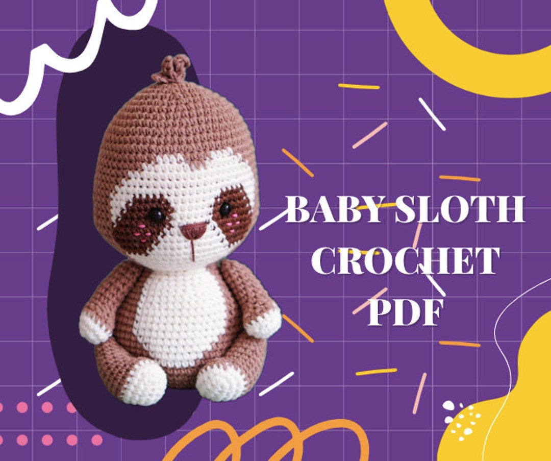 Amigurumi Crochet Baby Sloth PDF - Etsy
