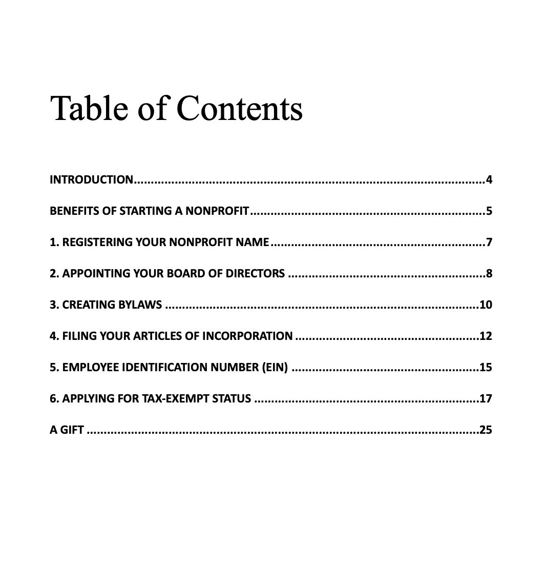 How to Start a 501c3 Nonprofit Organization Ebook - Setting up a ...