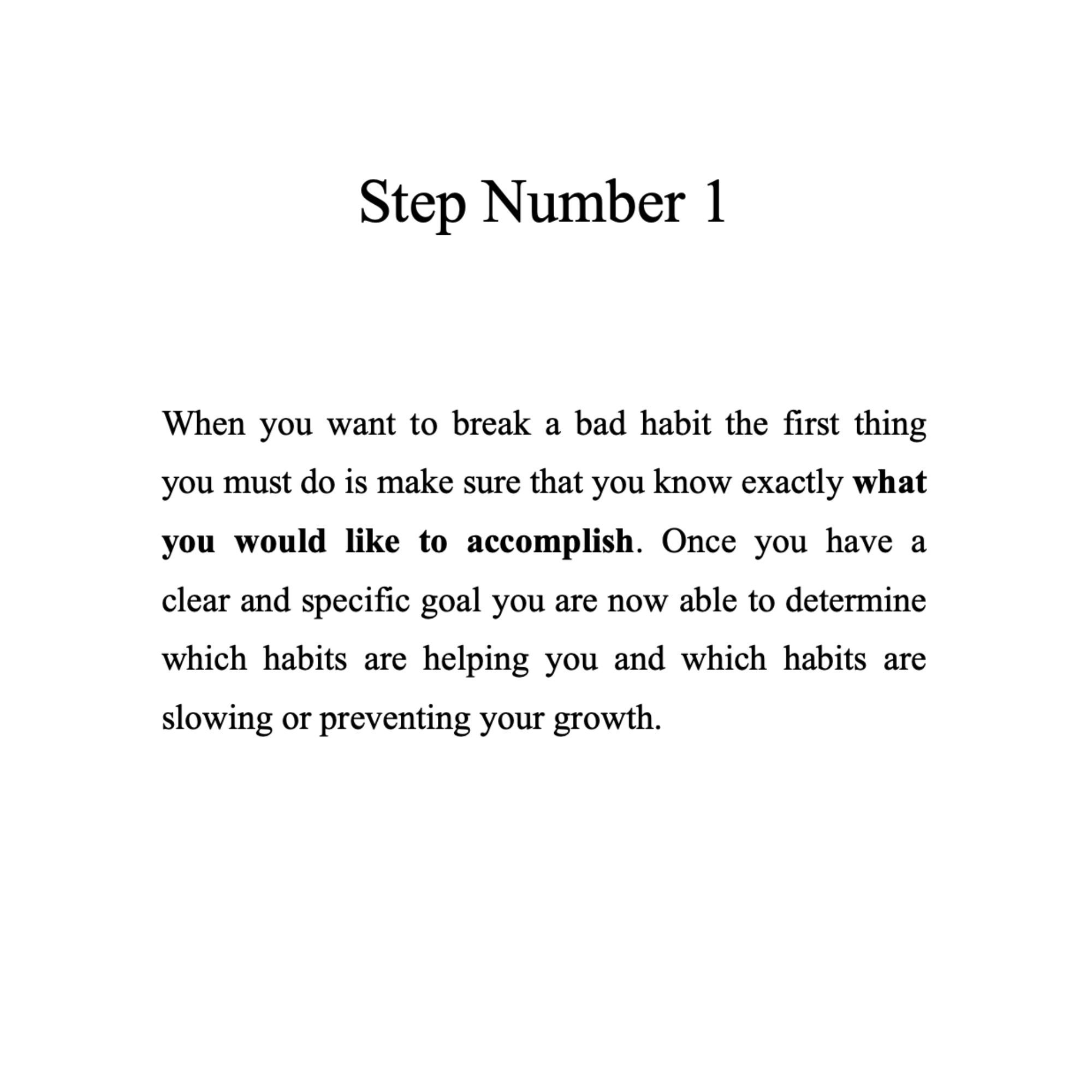 How to Break Habits Ebook Guide to Break a Bad Habit and Replace It ...