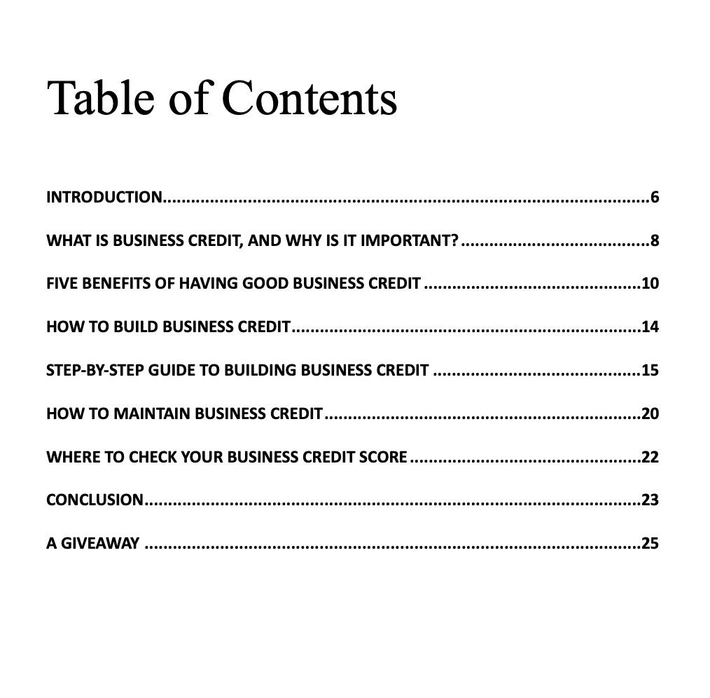 How to Build Business Credit Ebook Complete Guide on How to Establish ...