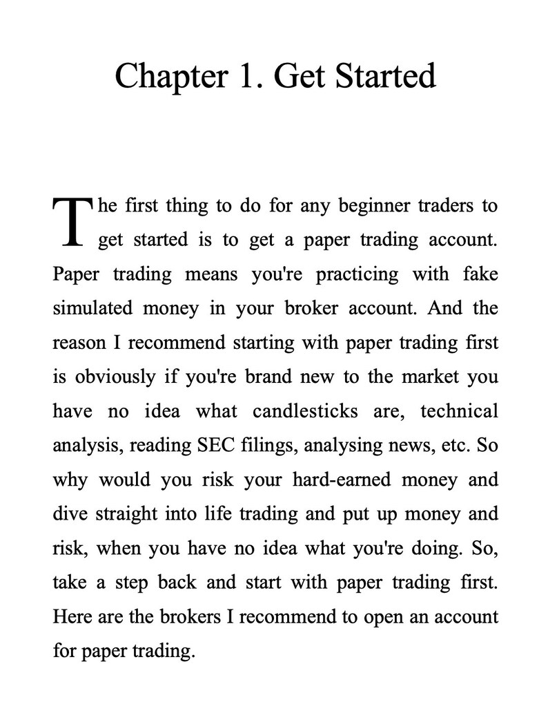 Stockmarket for Beginners Ebook - Day Trading Quickstart Guide on How ...