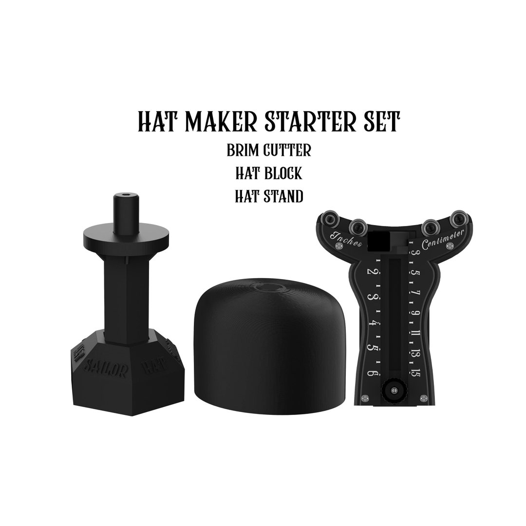 Millinery Starter Pack: Hat Block, Brim Cutter & Stand - Eco-friendly ...