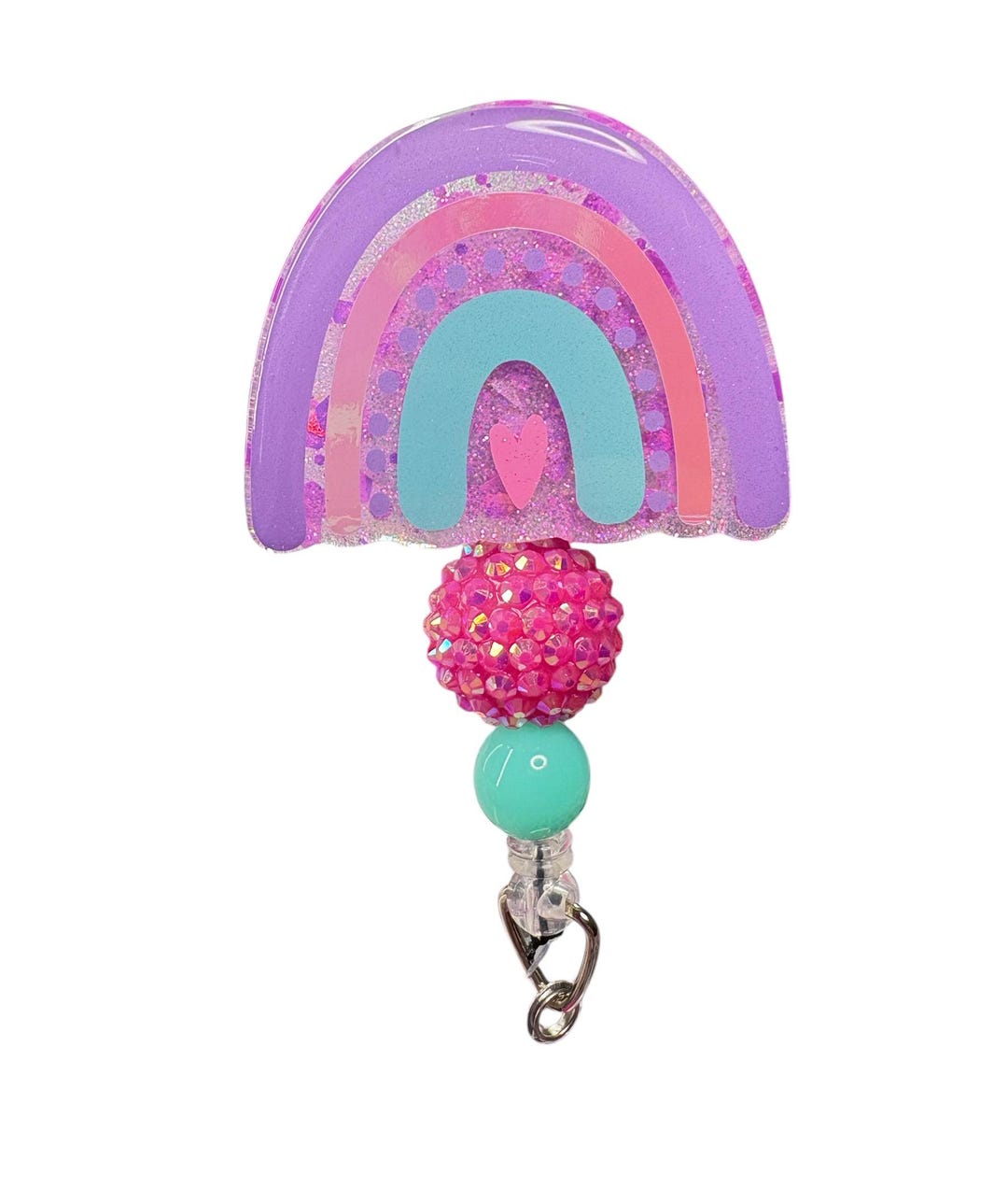 Boho Rainbow Badge Reel - Etsy