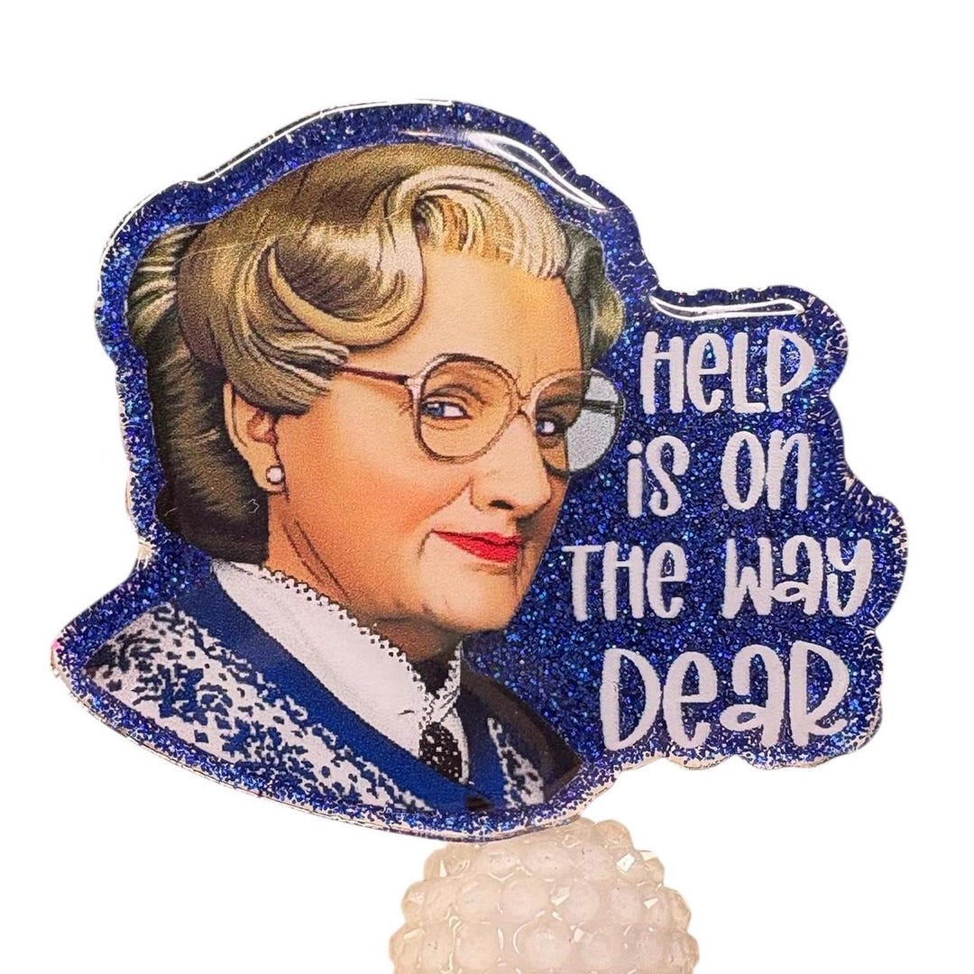 Help is on the Way Dear Badge Reel - Etsy