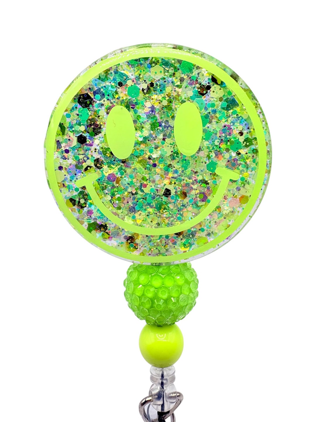 Smiley Face Badge Reel - Etsy