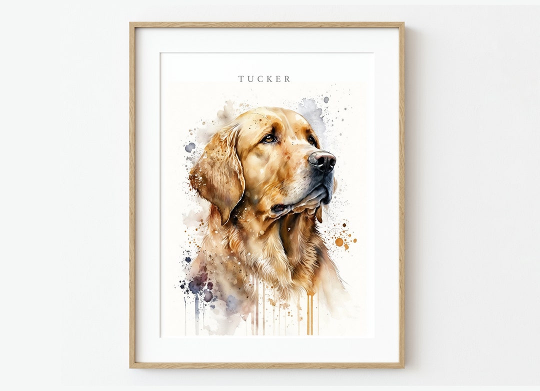 Custom Pet Portraits Using Pet Photo Personalized Digital Dog Portraits ...