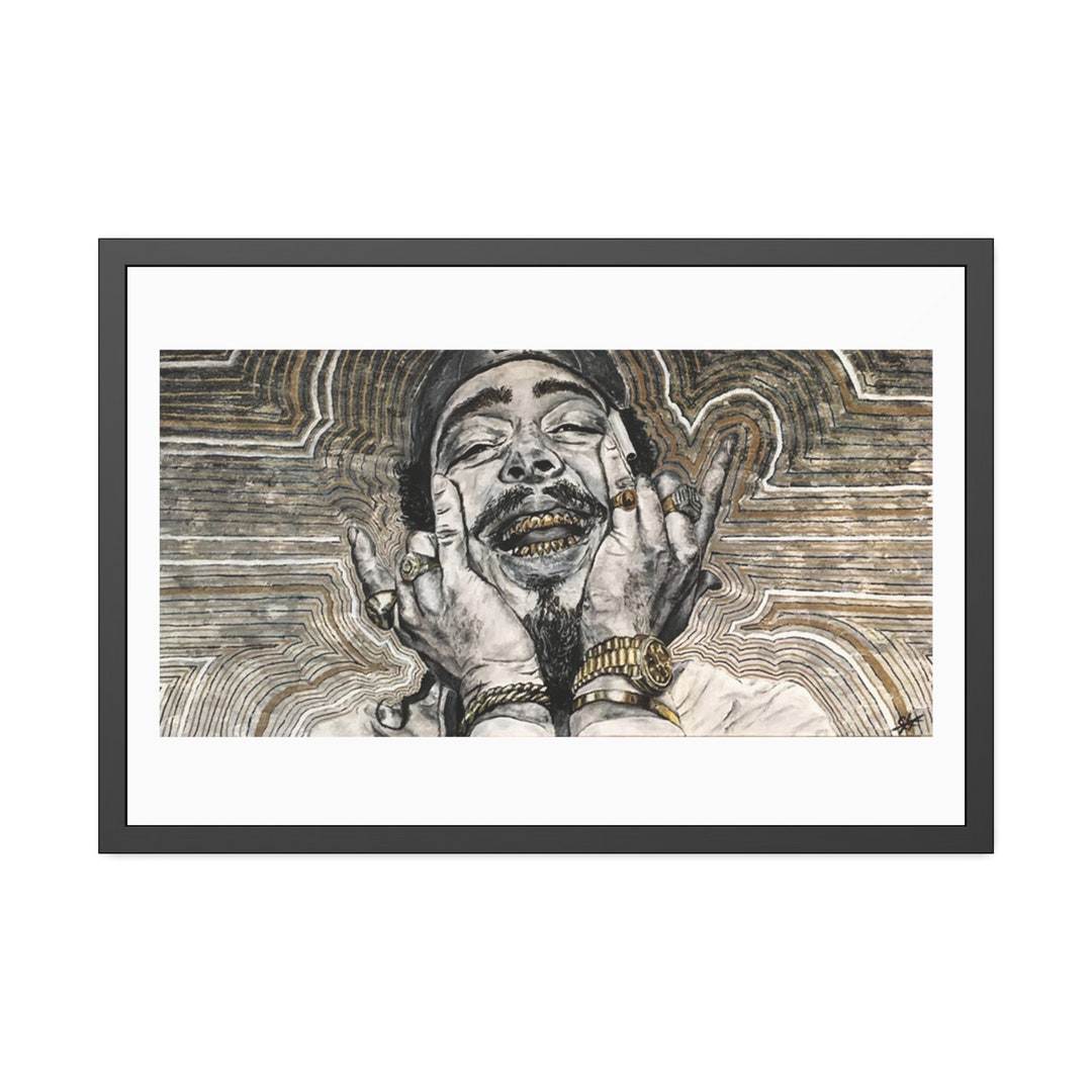 Title: 'POST MALONE' Framed Print // Beautiful Wall Decor / Modern ...
