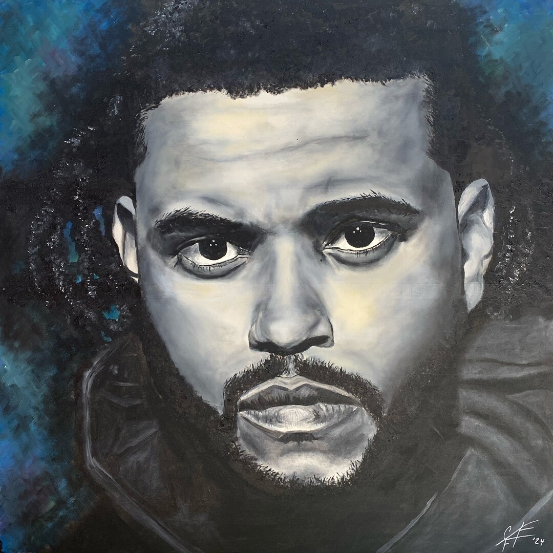 Title: 'THE WEEKND' / Original Portrait Painting / Modern Hand-painted ...