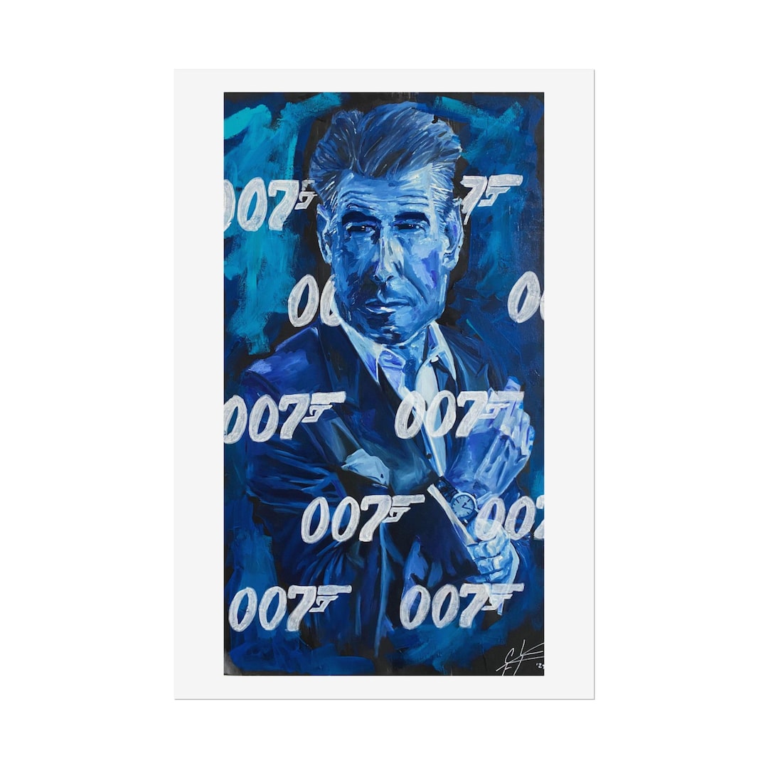 PIERCE BROSNAN // Print - Etsy