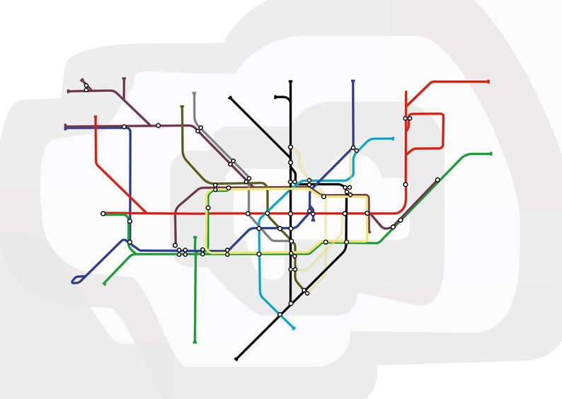 London Underground Seating Chart Table Plan Wedding Sign Tube, Seating ...