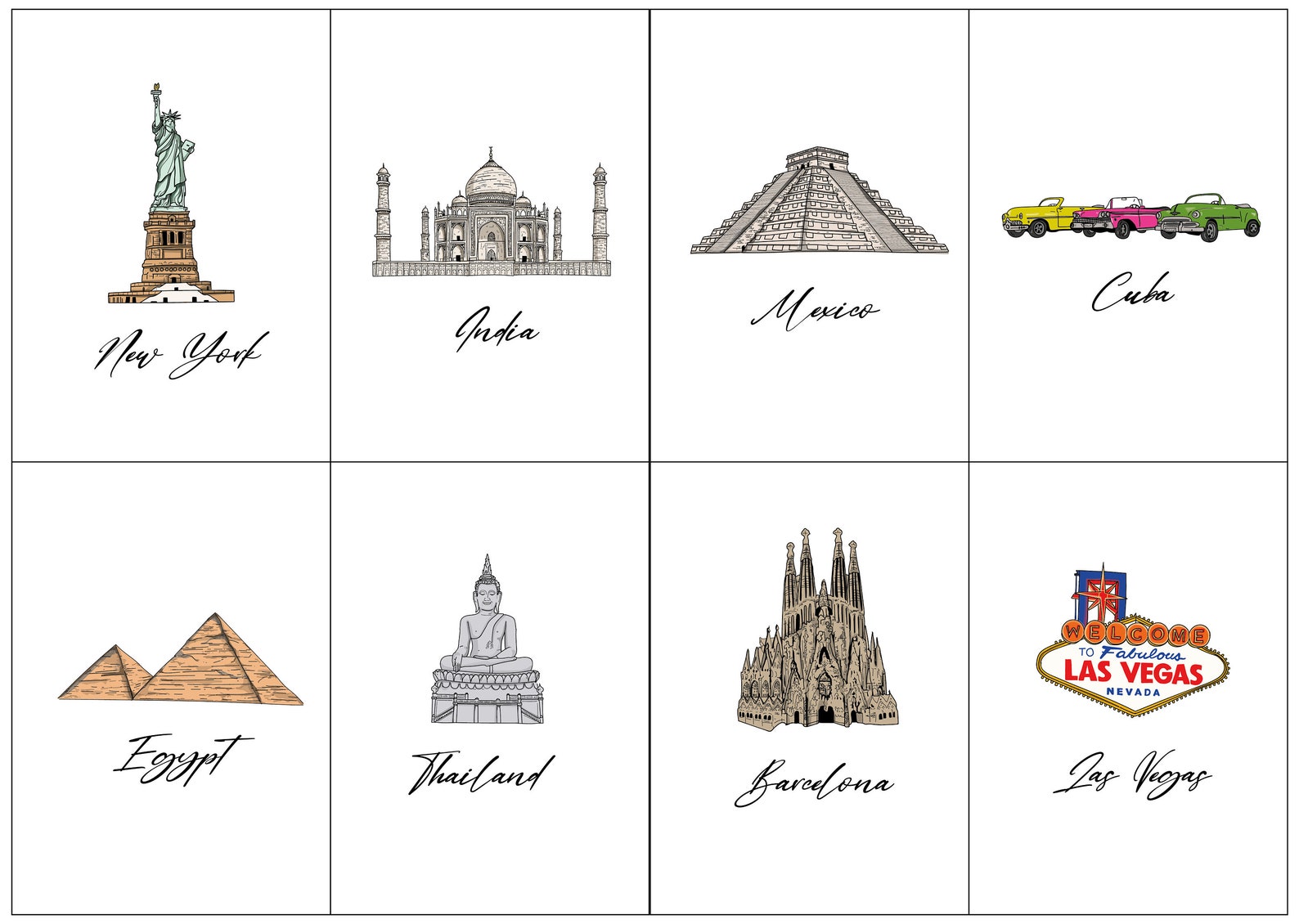 Travel Seating Plan, Destination Table Plan, Elope Wedding Seating ...