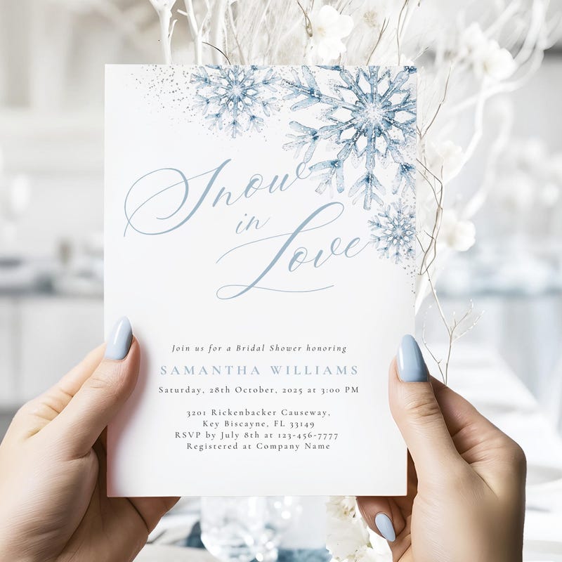 Winter Blue Wedding Shower - Etsy