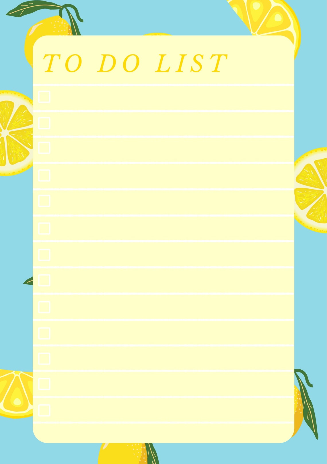 A5 to Do List Template | Notepad Printable | A5 Notepad | Note List ...