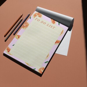 A5 to Do List Template | Notepad Printable | A5 Notepad | Note List ...