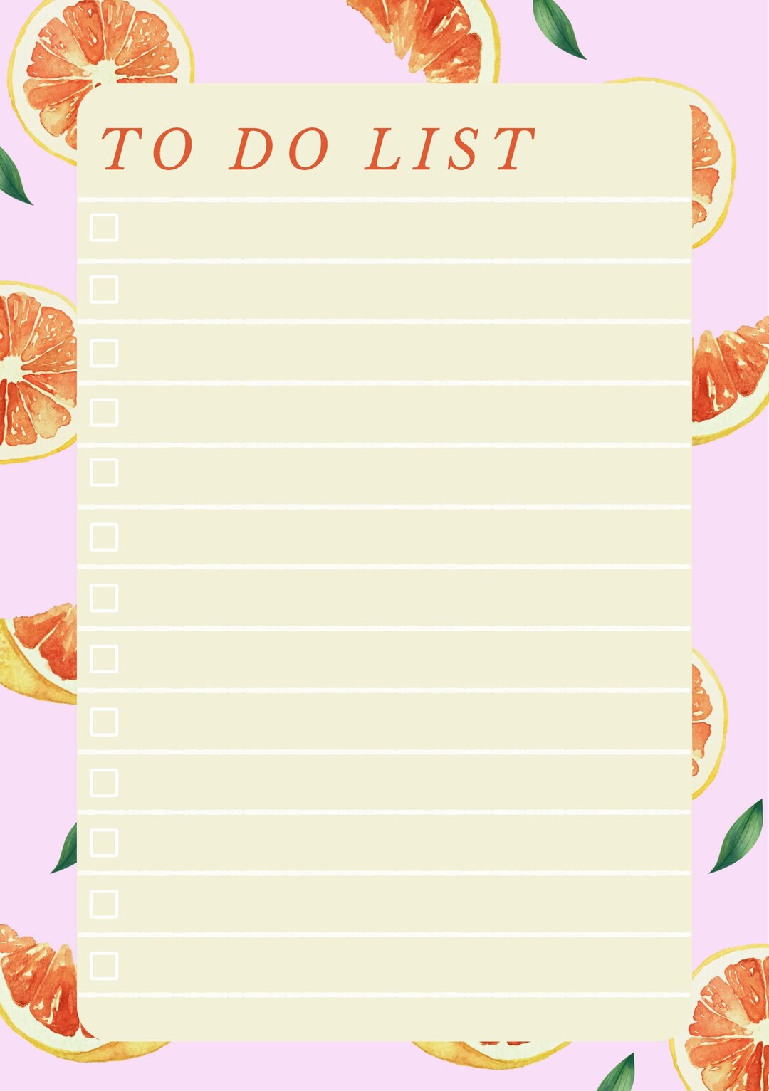 A5 to Do List Template | Notepad Printable | A5 Notepad | Note List ...