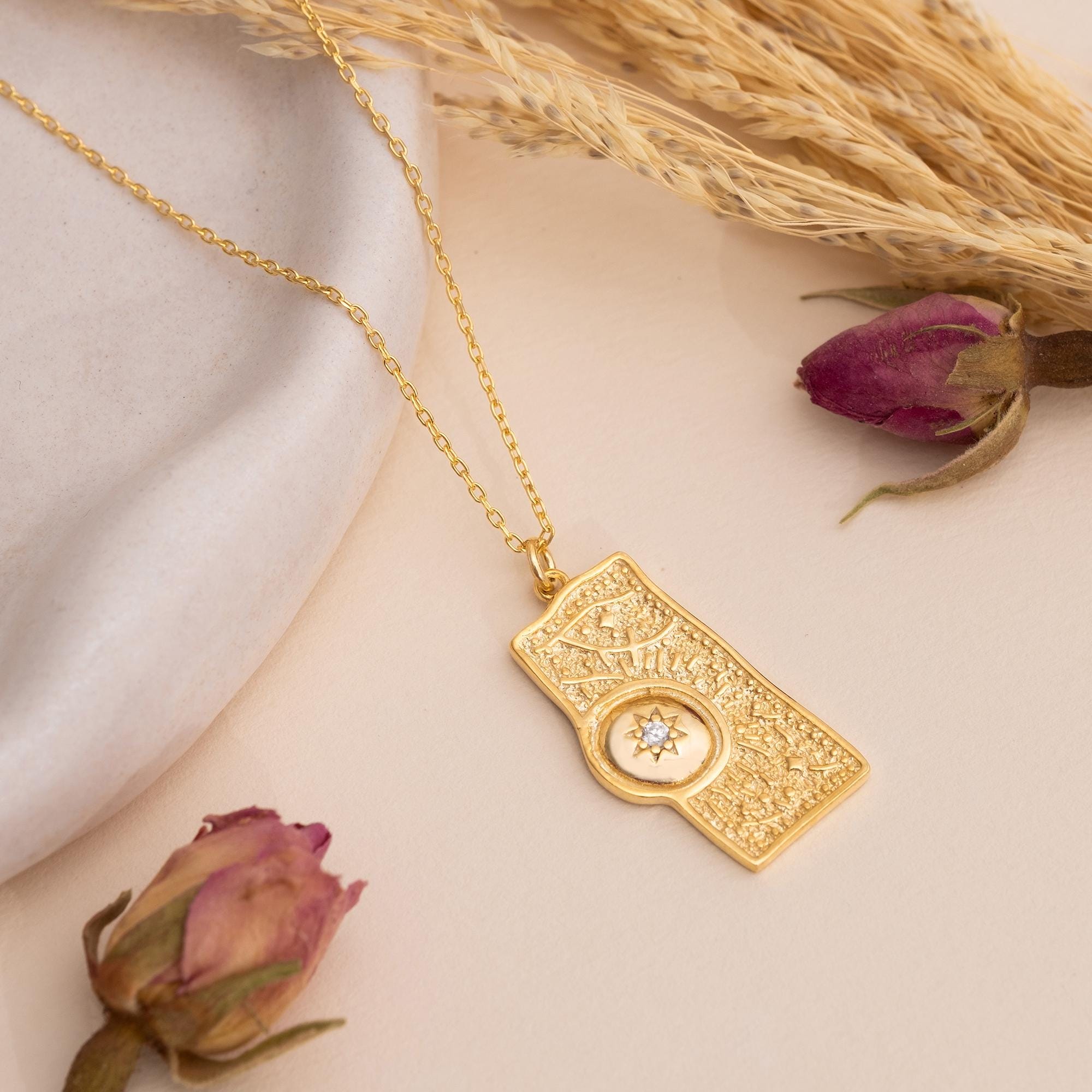 Custom Sun & Moon Matching Necklace, Personalized Couples or Best ...