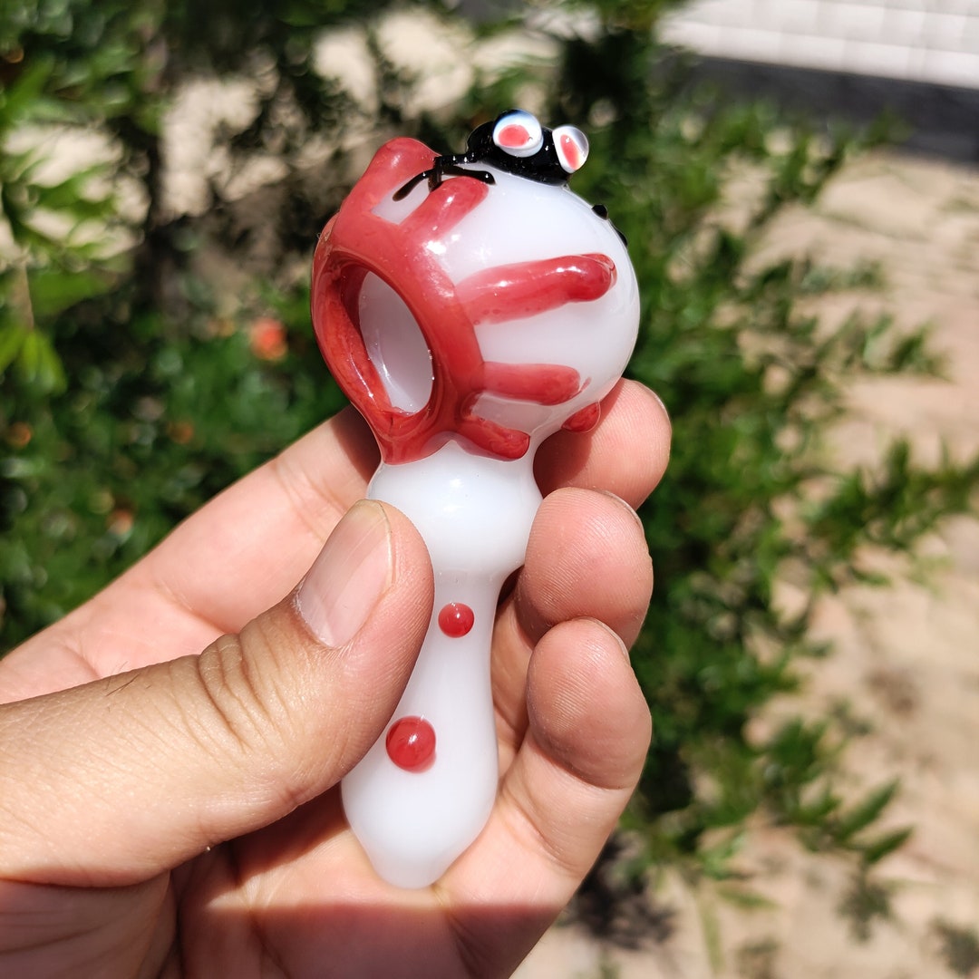 Handmade Frog Glass Pipes Unique Tobacco Pipe Delicate Smoking - Etsy