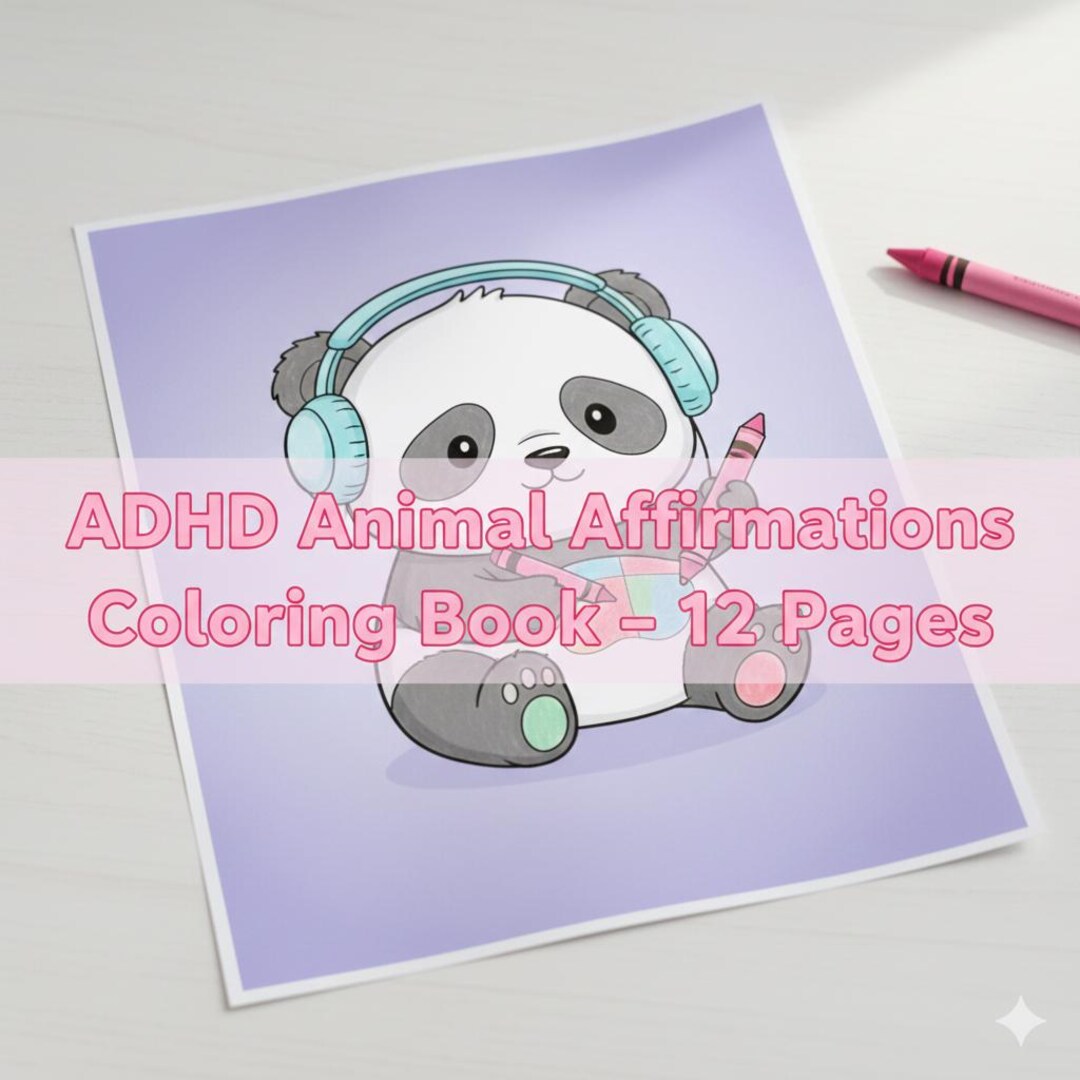 ADHD Coloring – 3 Page Mini Test - Etsy