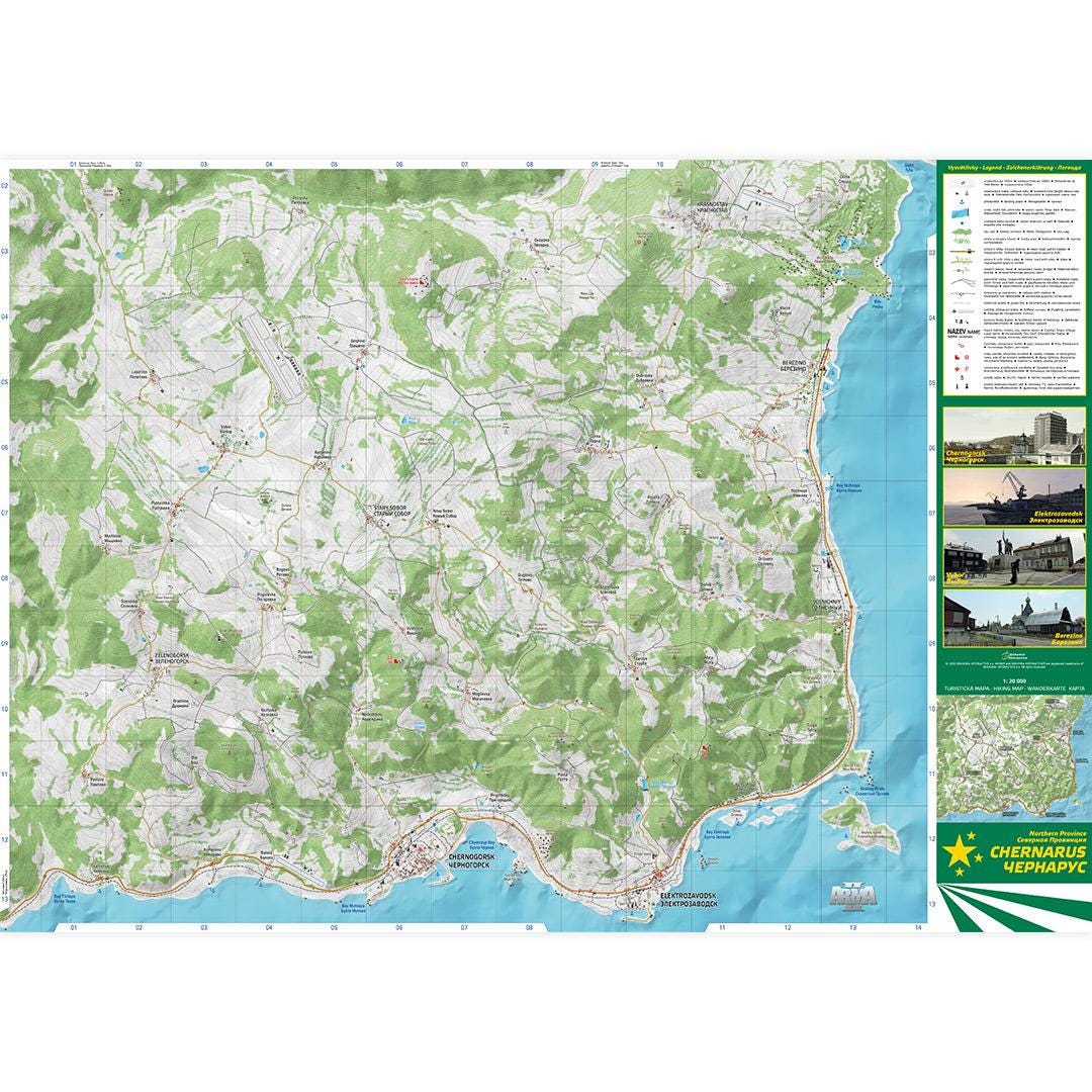 ARMA Imprimir Mapa de Chernarus e Sahrani - Etsy Portugal