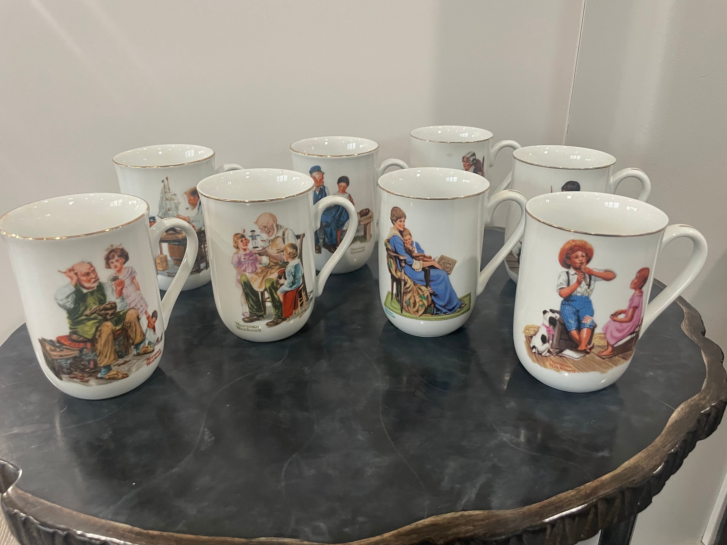 Norman Rockwell Coffee Cup - Etsy