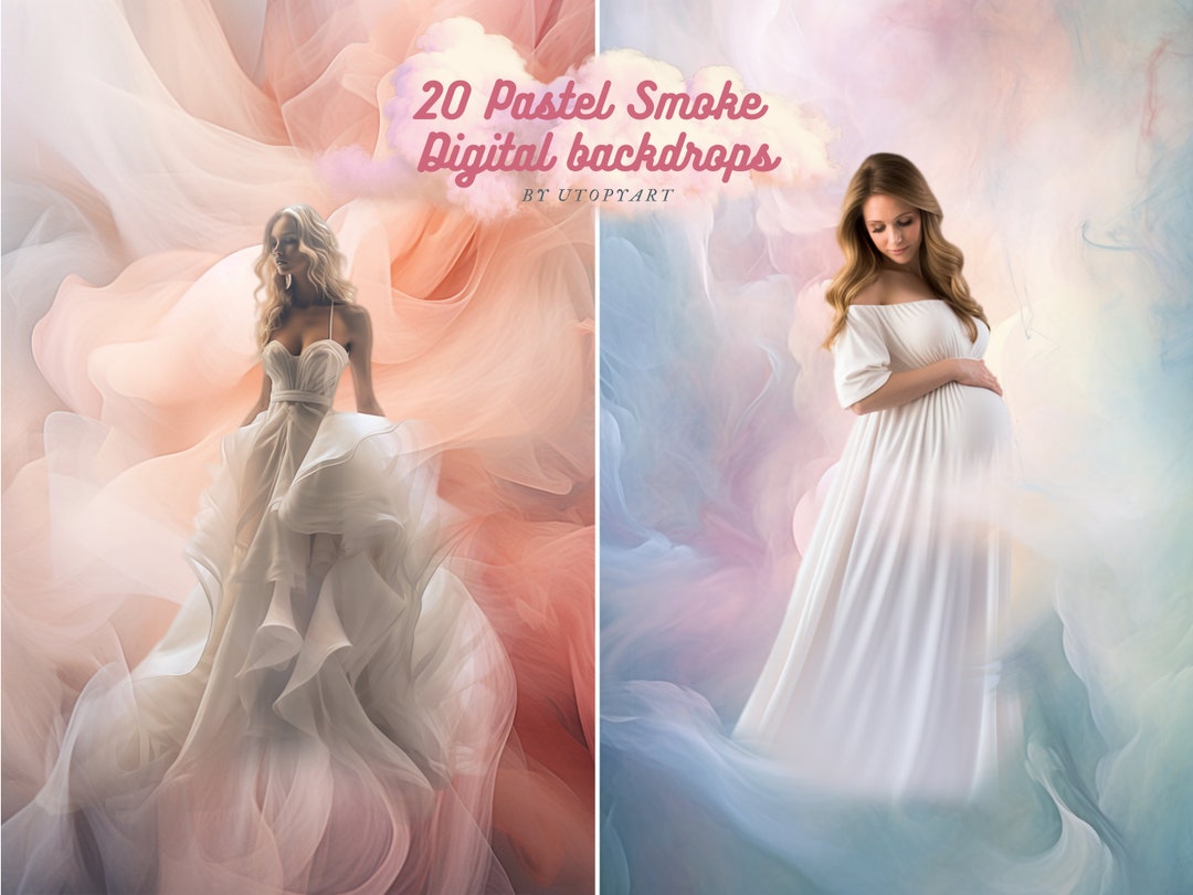 20 X Pastel Smoke Backdrops Fine Art Smoke Backdrops - Etsy