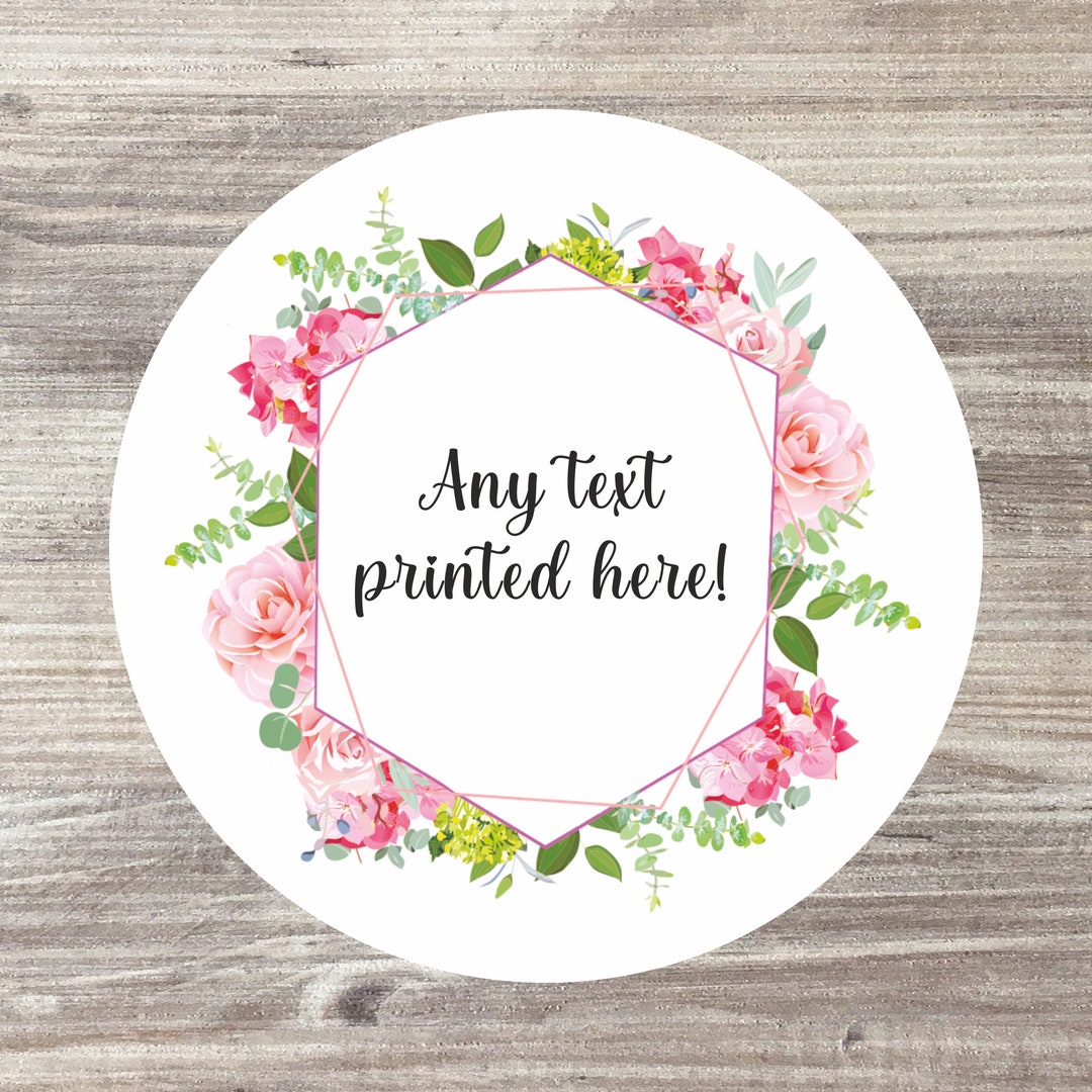 70 X Personalised Wedding Stickers, Wedding Name Stickers, Wedding ...