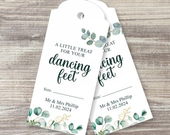 A Little Treat for Your Dancing Feet Tag Card, Sign for Flip Flops ...