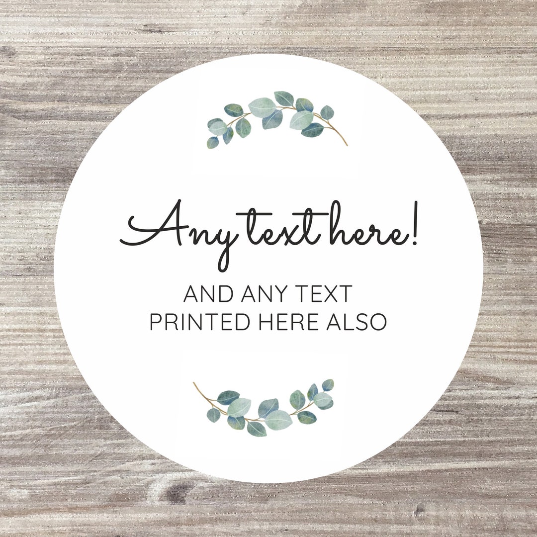70 X Personalised Wedding Stickers, Wedding Name Stickers, Wedding ...