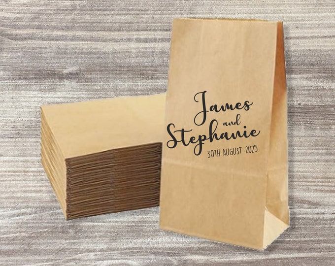 Personalised Paper Sweet Bags Treat Bags, Wedding Sweet Cart, Cake ...