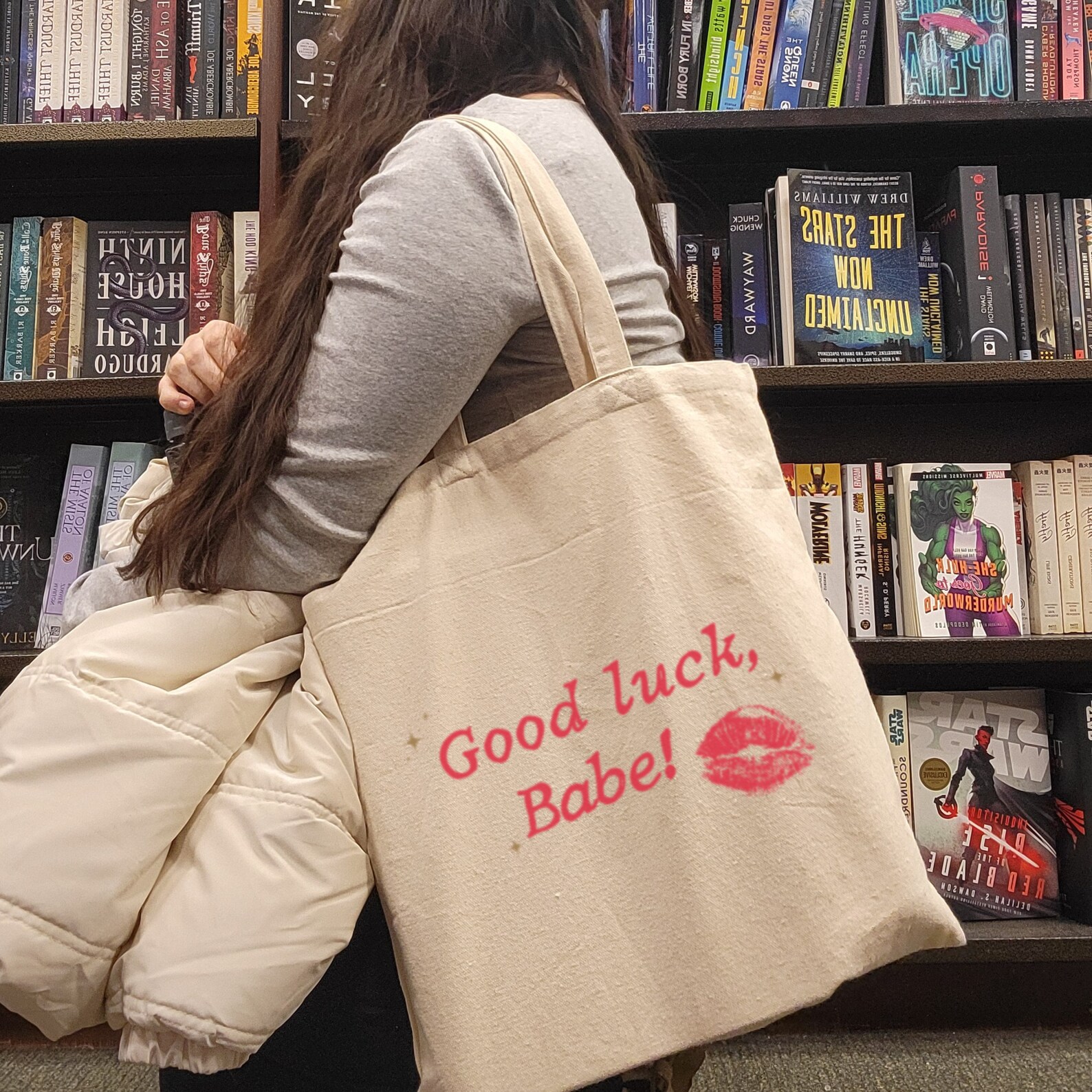 Good Luck Babe Roan Tote Bag Chappell Roan Chappell Roan Merch, Chappel ...