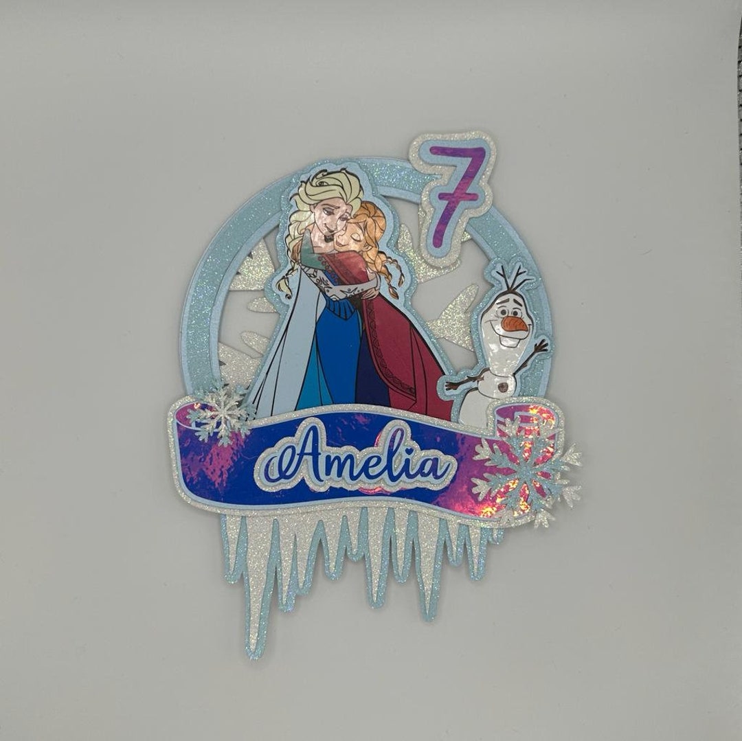 Frozen Themed Cake Topper - Etsy
