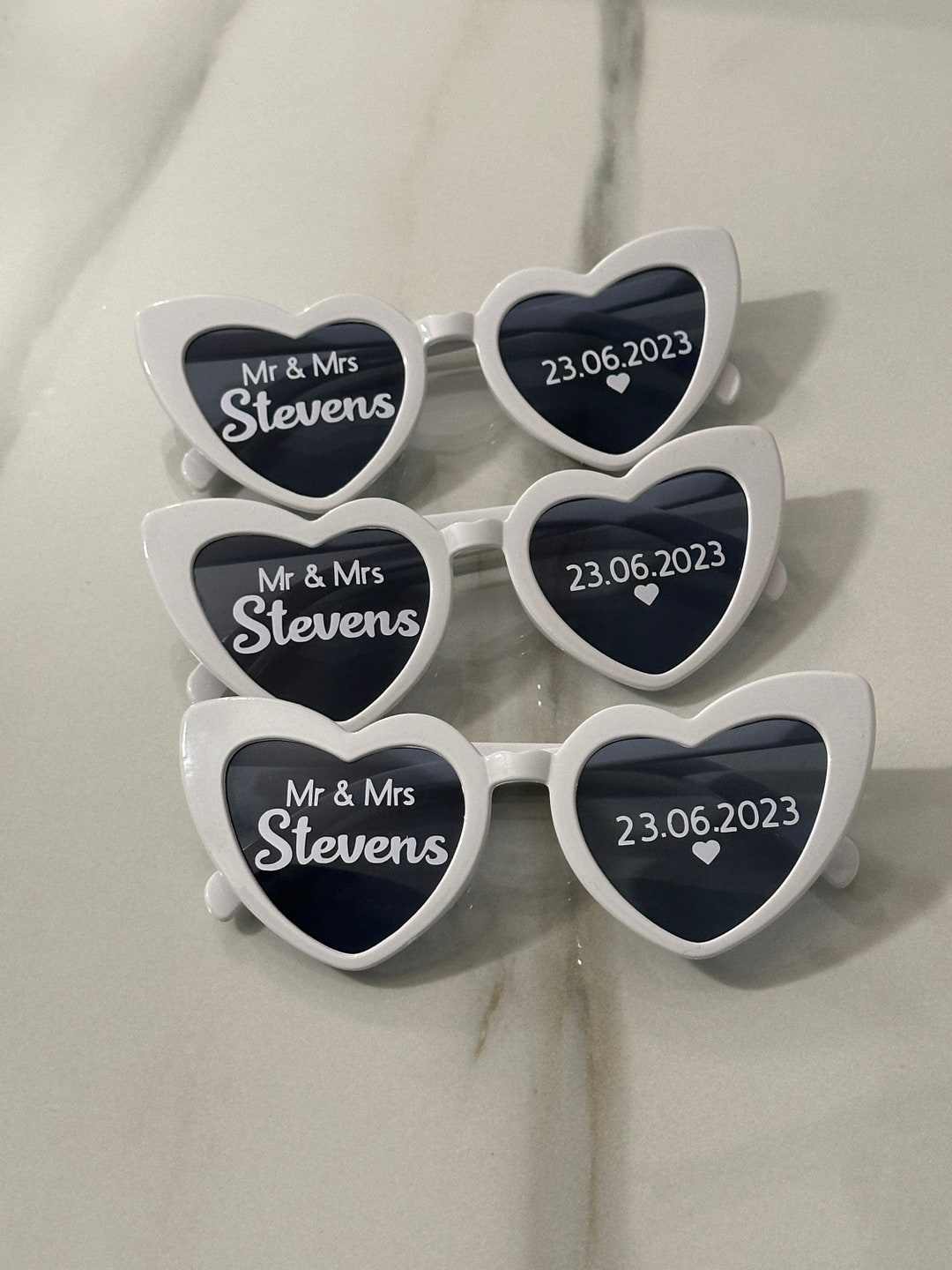 Personalised Heart Shape Sunglasses Hen Party Sunglasses Bridesmaid 2274