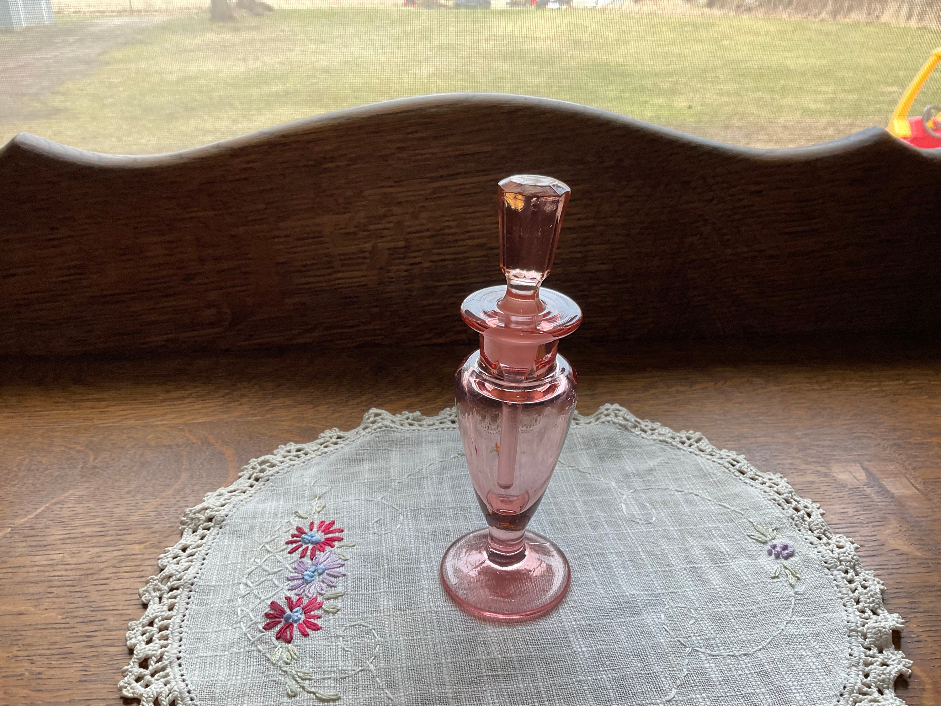 New Martinsville Queen Anne Perfume Bottle With Dobber - Etsy