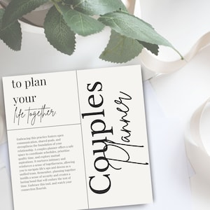 Digital/printable Couples Planner Lovers Journal Relationship Manager ...